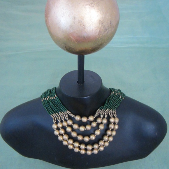 Jewelry | Folk Art Hand Work Multi Strands Beaded Bib Necklace | Poshmark